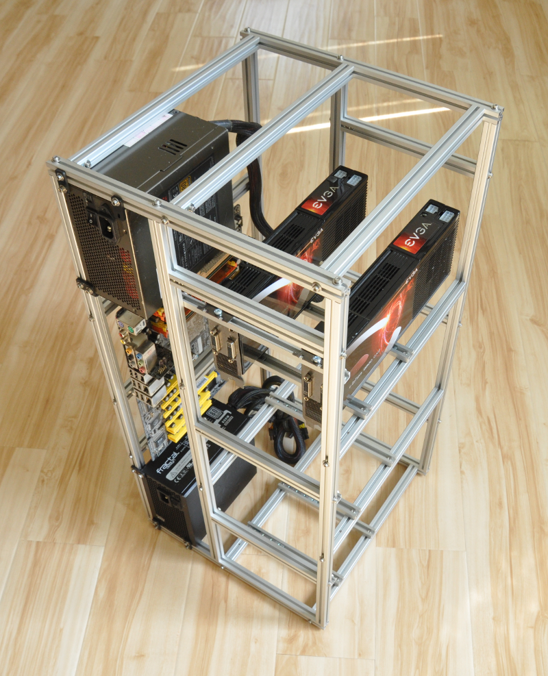 Custom Three-tier GPU Tower | Spotswood Computer Cases, LLC
